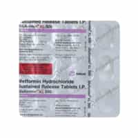 Gluformin Xl 500mg Tab 15`S - Uses, Side Effects, Dosage, Composition ...